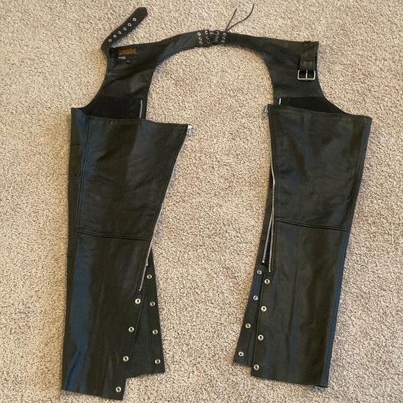 Pants | Mens Leather Chaps Size Medium Street Steel | Poshmark